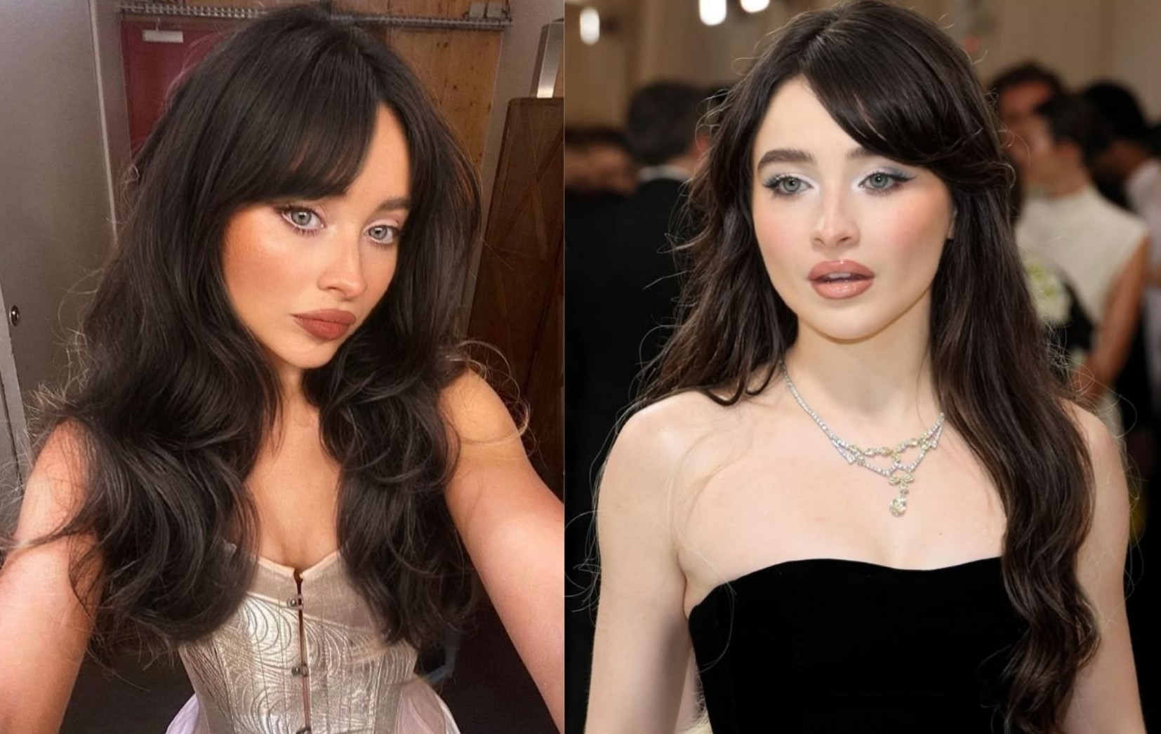 Sabrina Carpenter Black Hair Look Goes Viral Dark Hair Transformation
